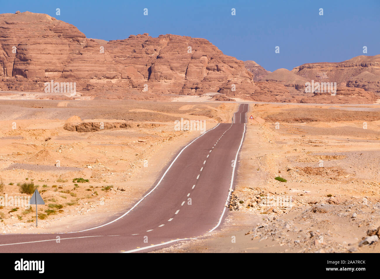 Sinai desert road, Egypt Stock Photo - Alamy