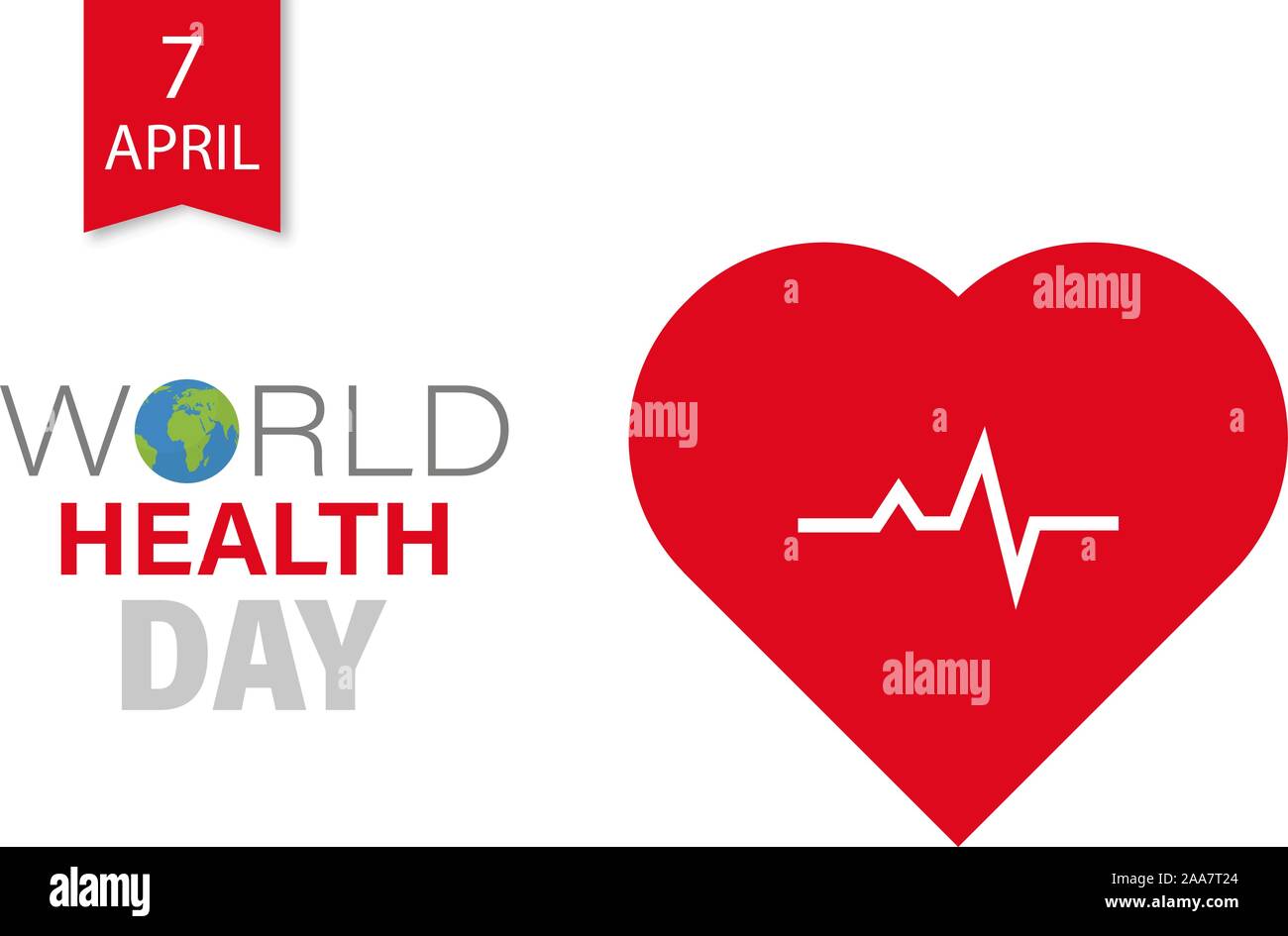 Health day. World health days. Card for health day. Banner or poster ...