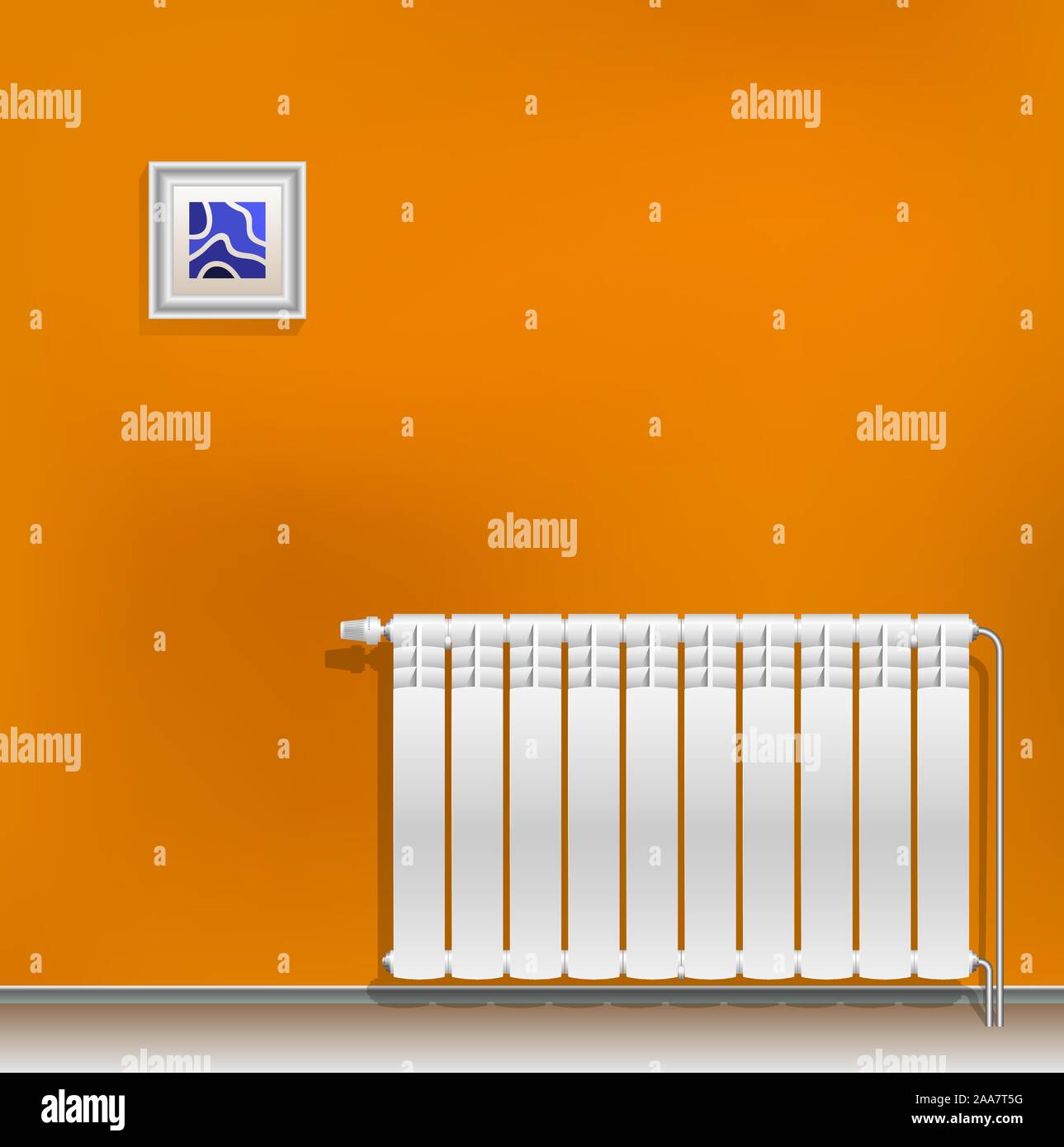 Orange steam pipe Stock Vector Images - Alamy