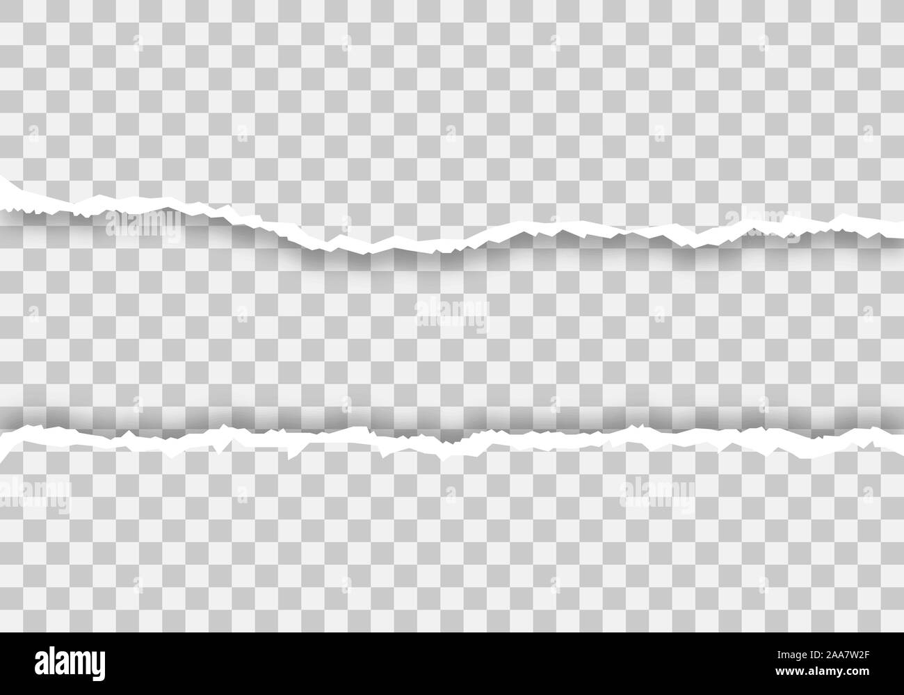 Paper torn. Edge page. Empy paper. Isolated background. - vector ...