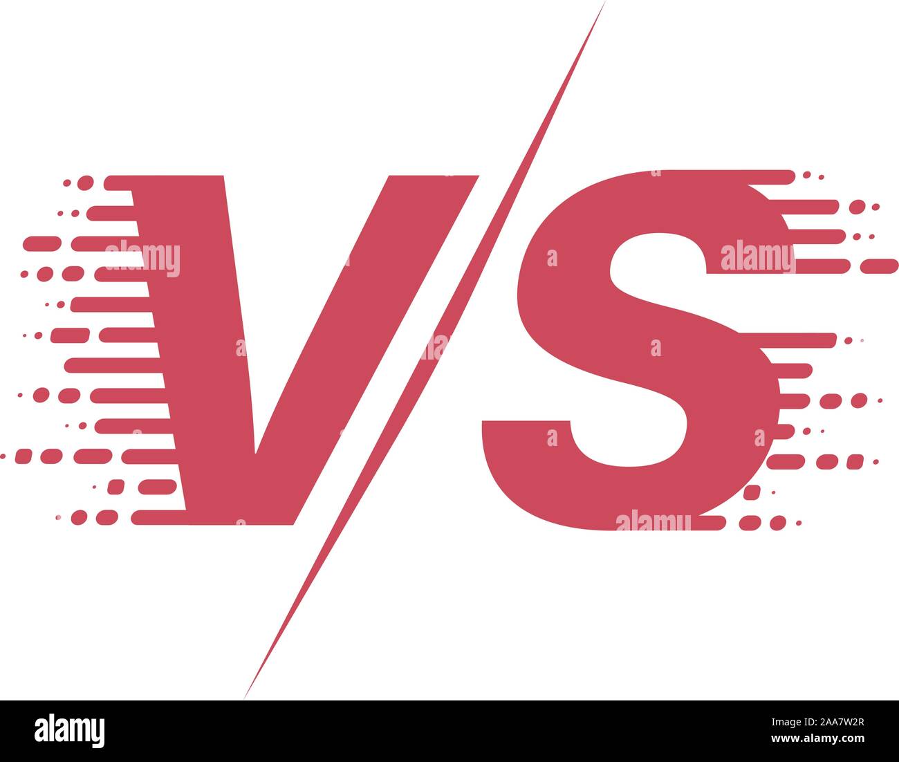 Versus style illustration. VS symbol. Battle headline template. Flat ...