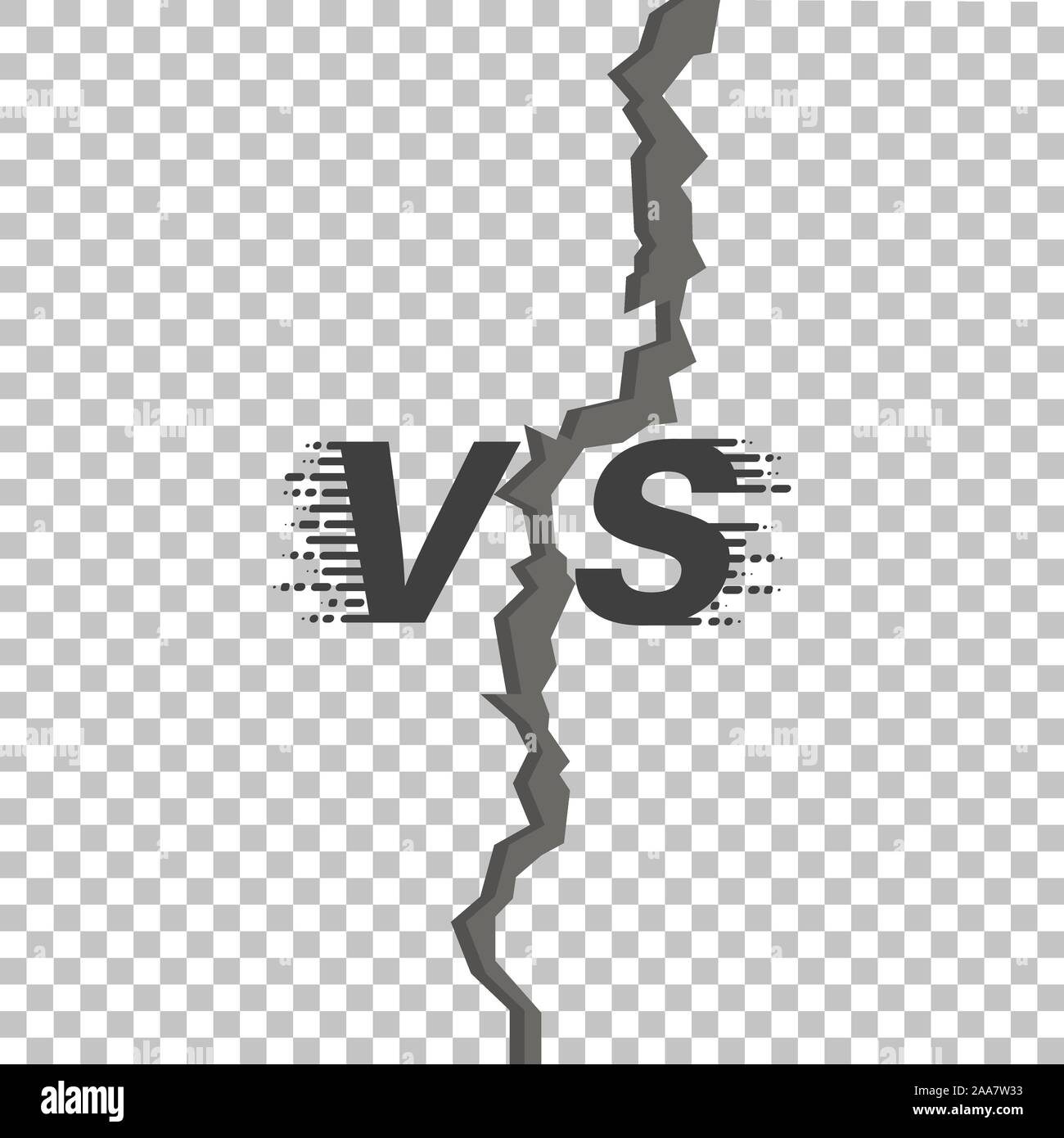 Versus style illustration. VS symbol. Battle headline template. Flat ...