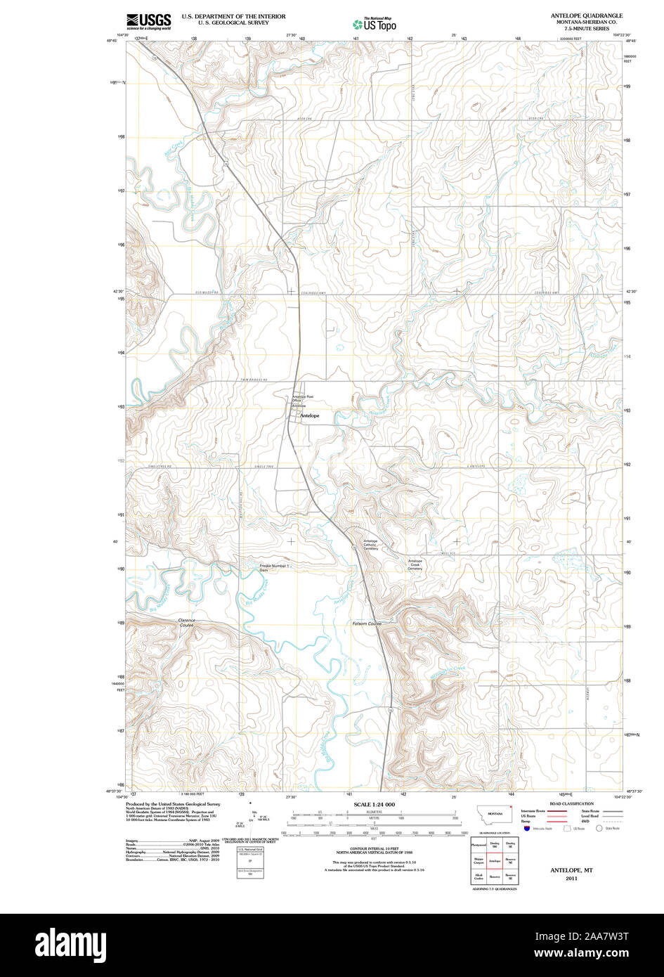 Antelope map Cut Out Stock Images & Pictures - Alamy