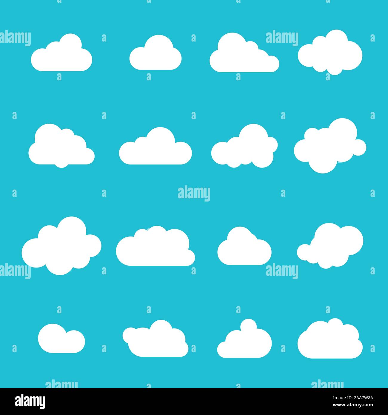 Cloud icon. Sky clouds set. Cloud set. vector illustration Stock Vector ...