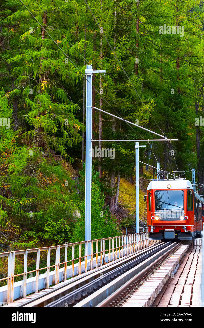Zermatt Train Station High Resolution Stock Photography and Images - Alamy