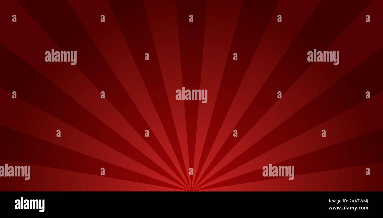 Retro background. Sunburst red colored. Burst design. Vector ...