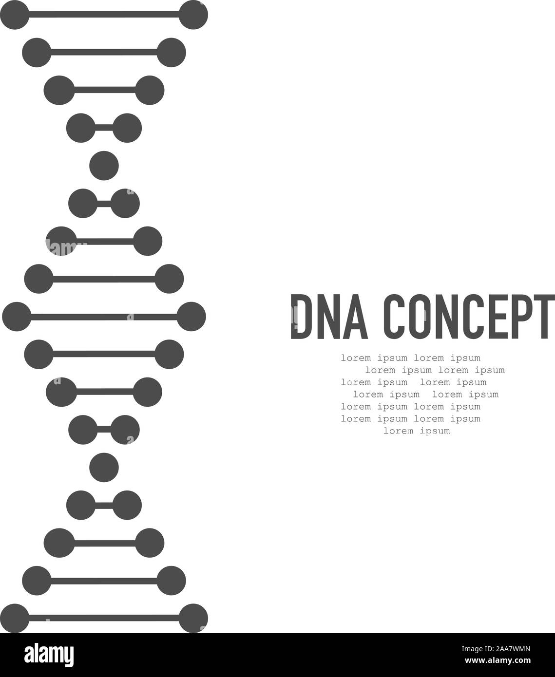 Dna icon. Molecule dna. Dna symbol in flat style. Vector illustration ...