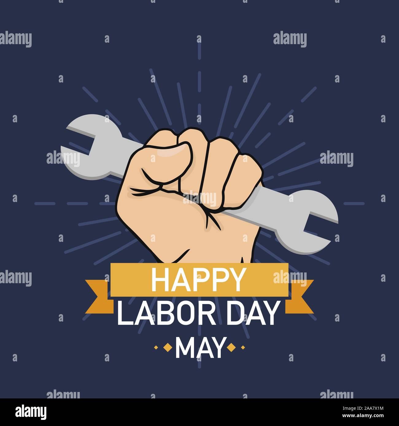 Labor day. Poster happy labour day. May celebration. Vector ...