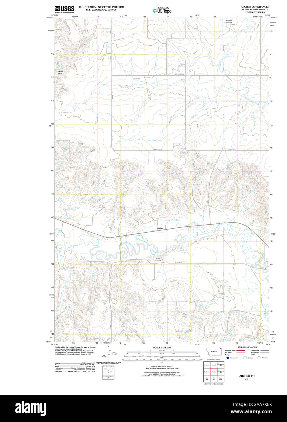 Archer map hi-res stock photography and images - Alamy