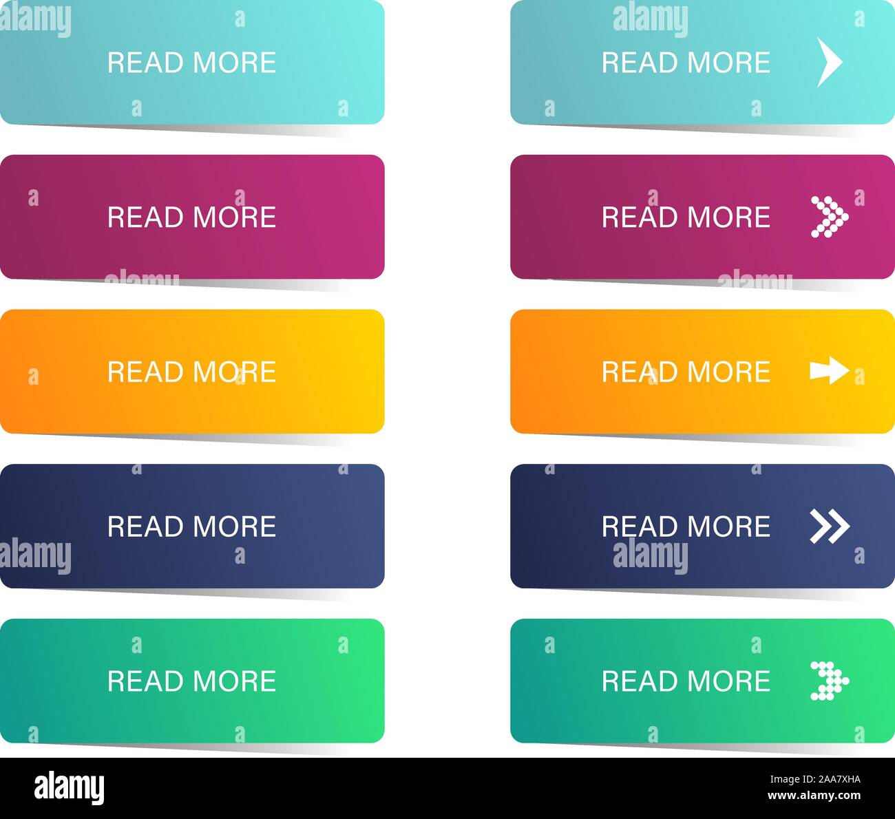 Read more button. Colorful button set. Symbol read more in web design ...