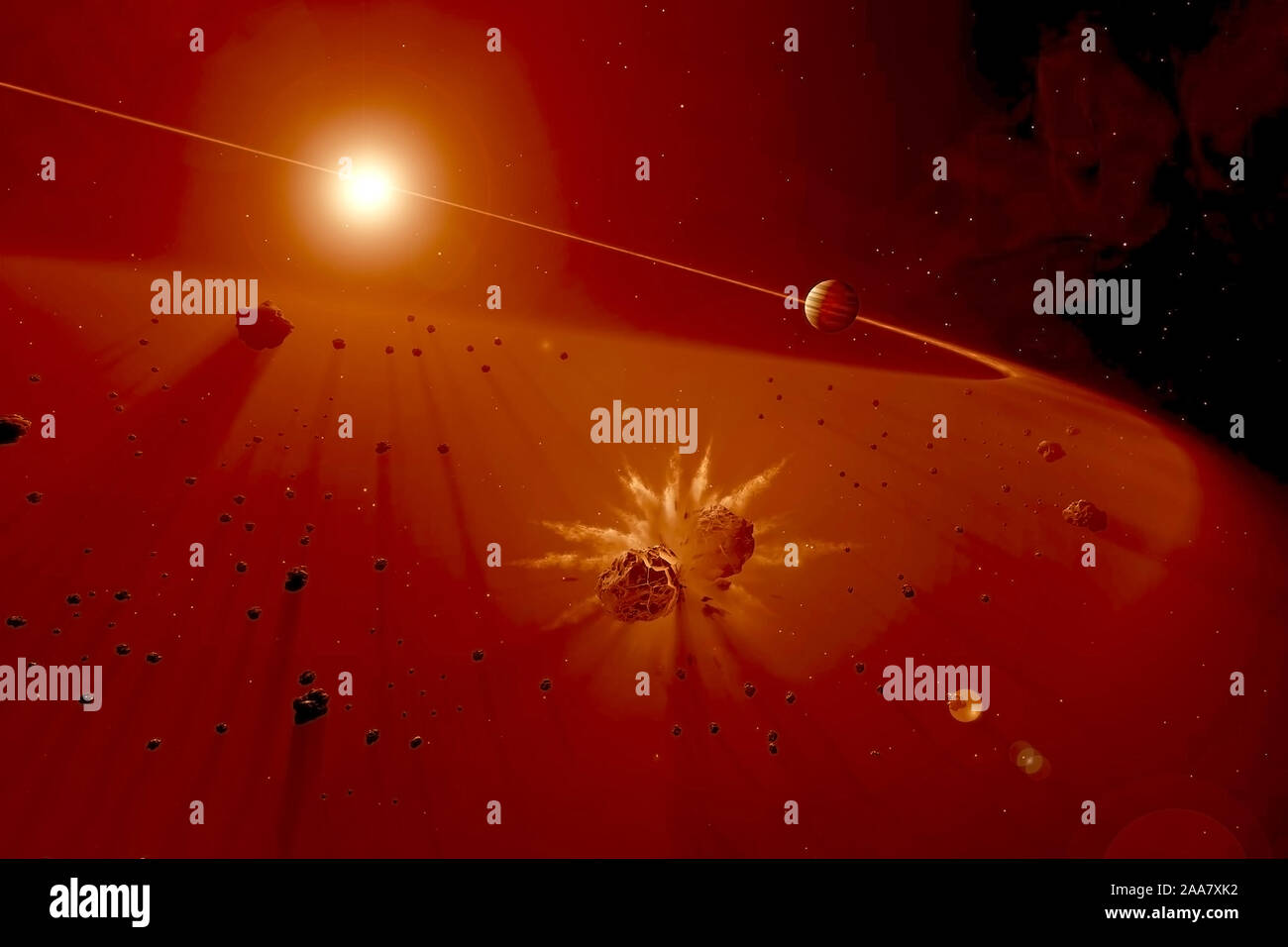 Asteroid collision hi-res stock photography and images - Alamy