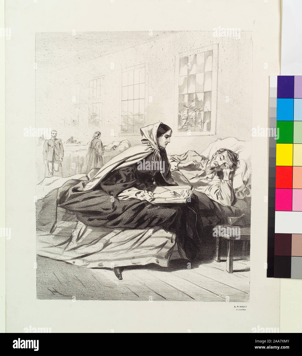 Winslow Homer.; Campaign sketches : the letter from home Stock Photo ...