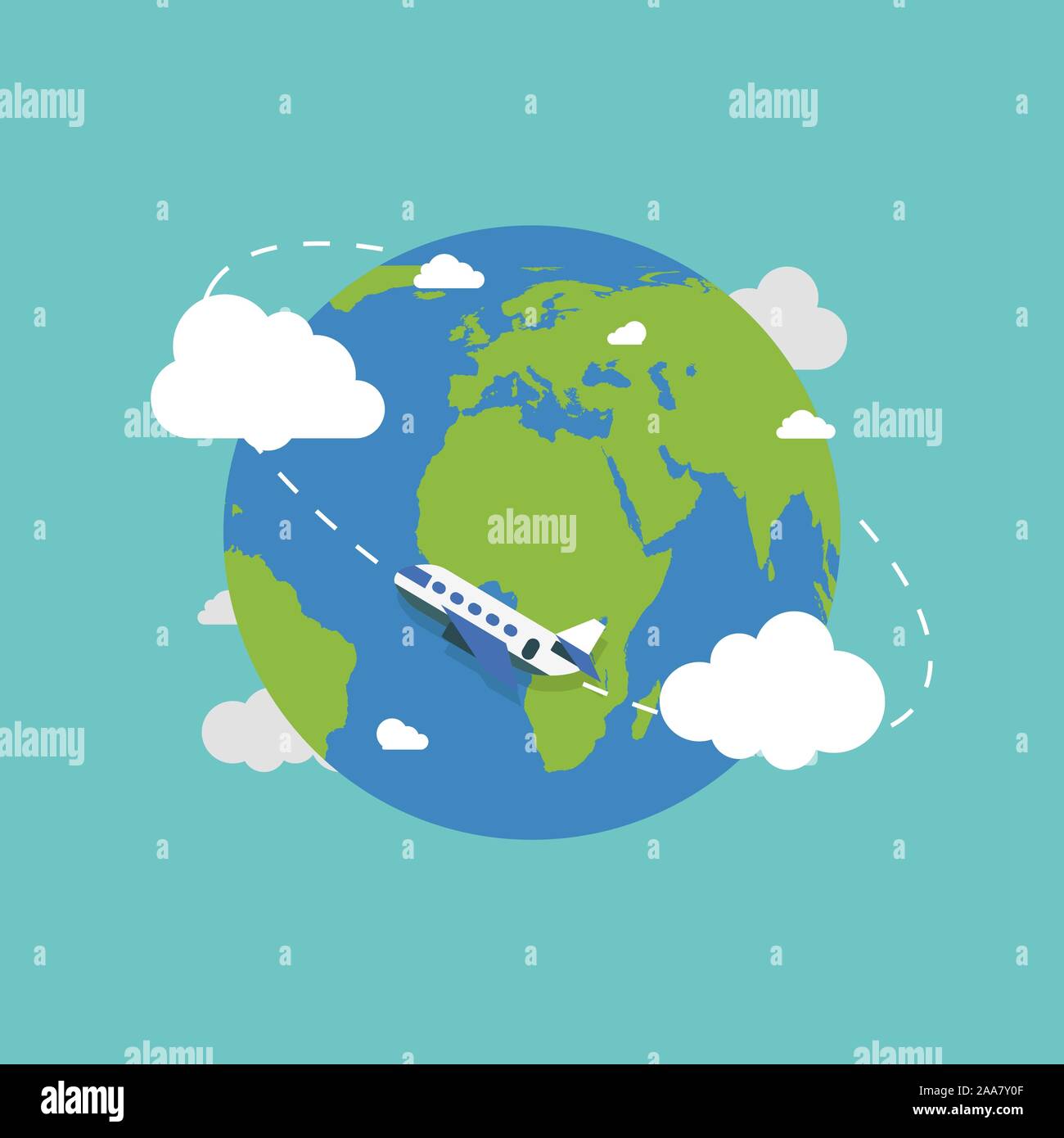 Earth Vector Flat