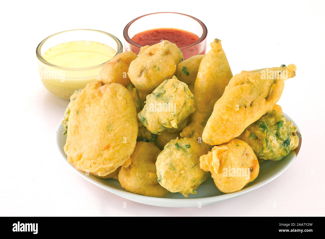 Methi Gota (fenugreek) Pakoda, Chili pakoda, potato pakoda (vada) or ...