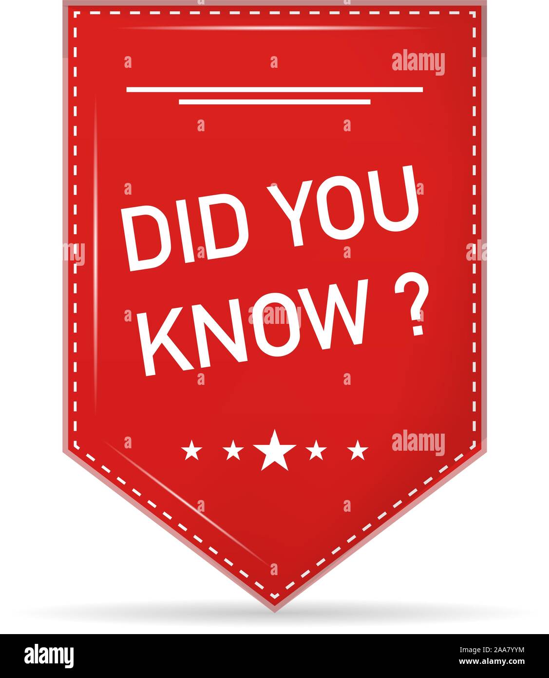 Did you know text creative banner. Vector illustration Stock Vector ...
