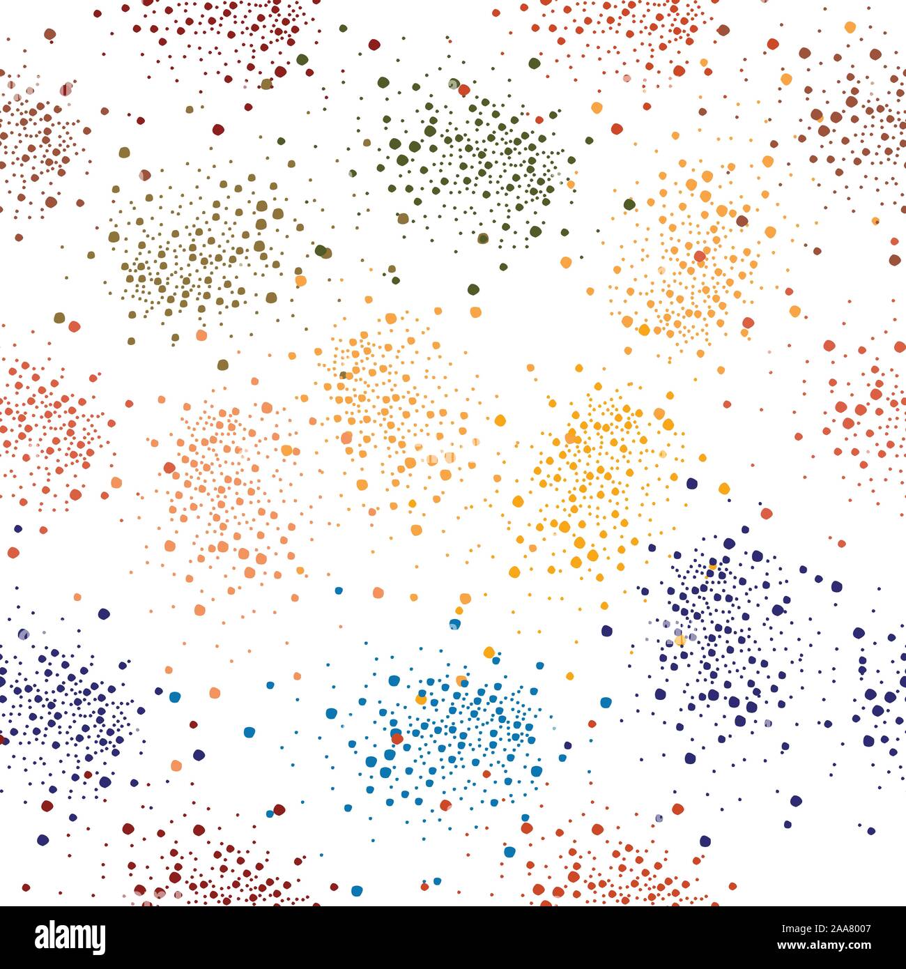 Seamless Background with splashes of dots. Repeating Background. Vector ...