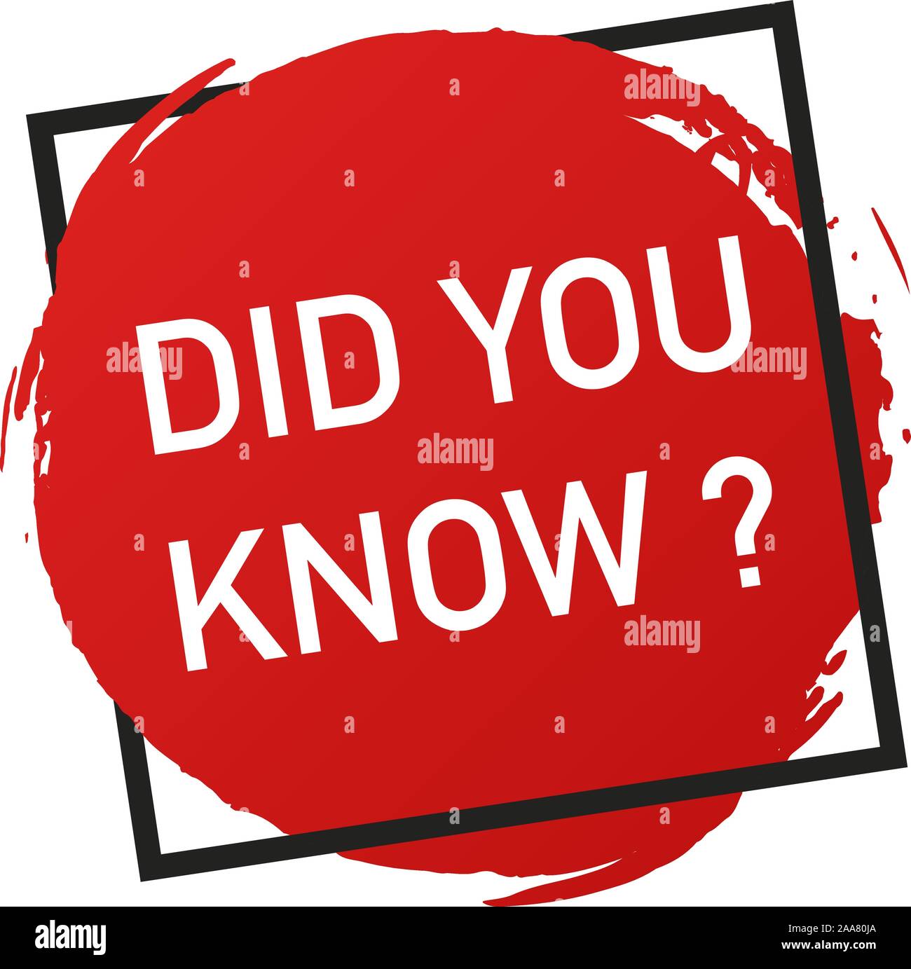 Did you know text creative banner. Vector illustration Stock Vector ...