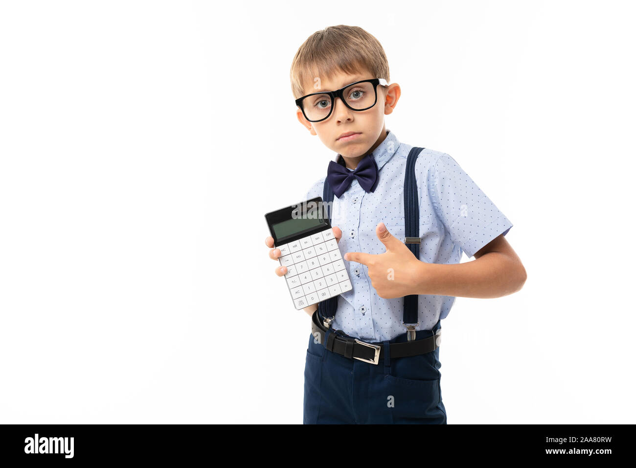 Child calculator tablet hi-res stock photography and images - Alamy
