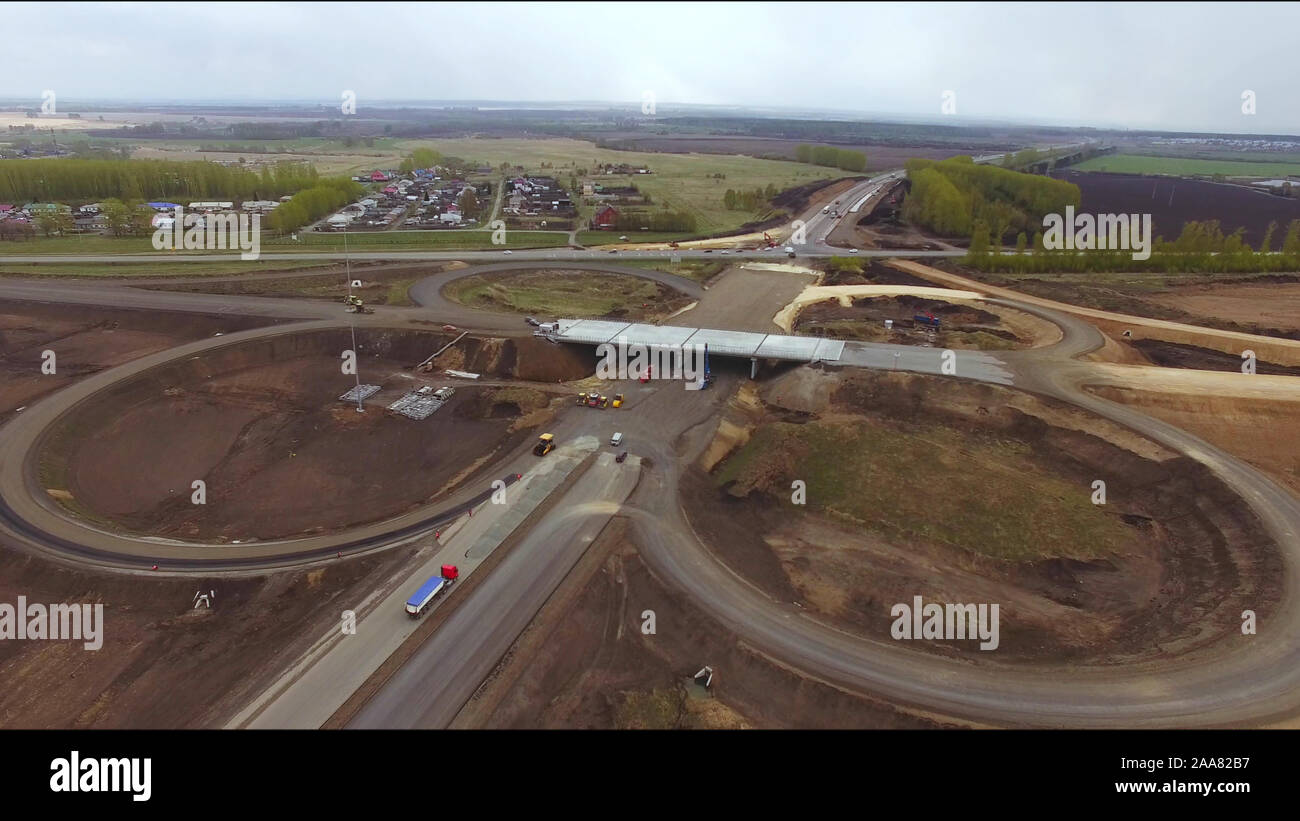 New road junction hi-res stock photography and images - Alamy