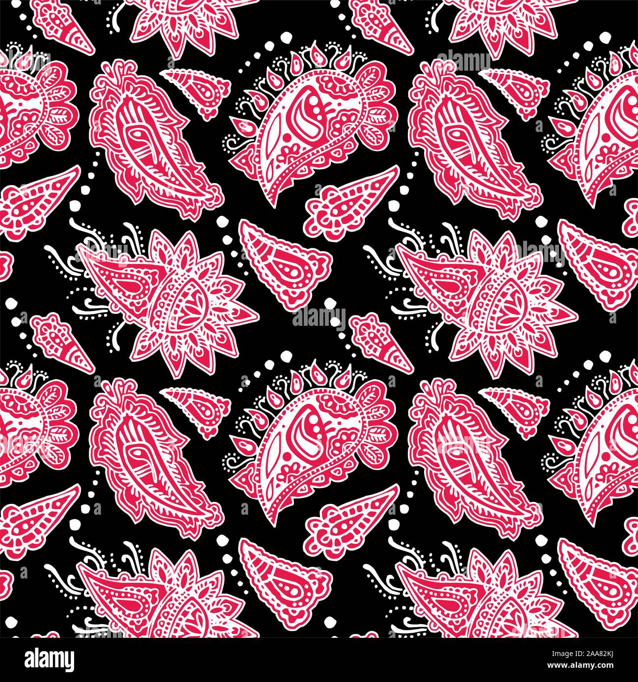 Colorful paisley vector pattern,floral background,ethnic,traditional ...