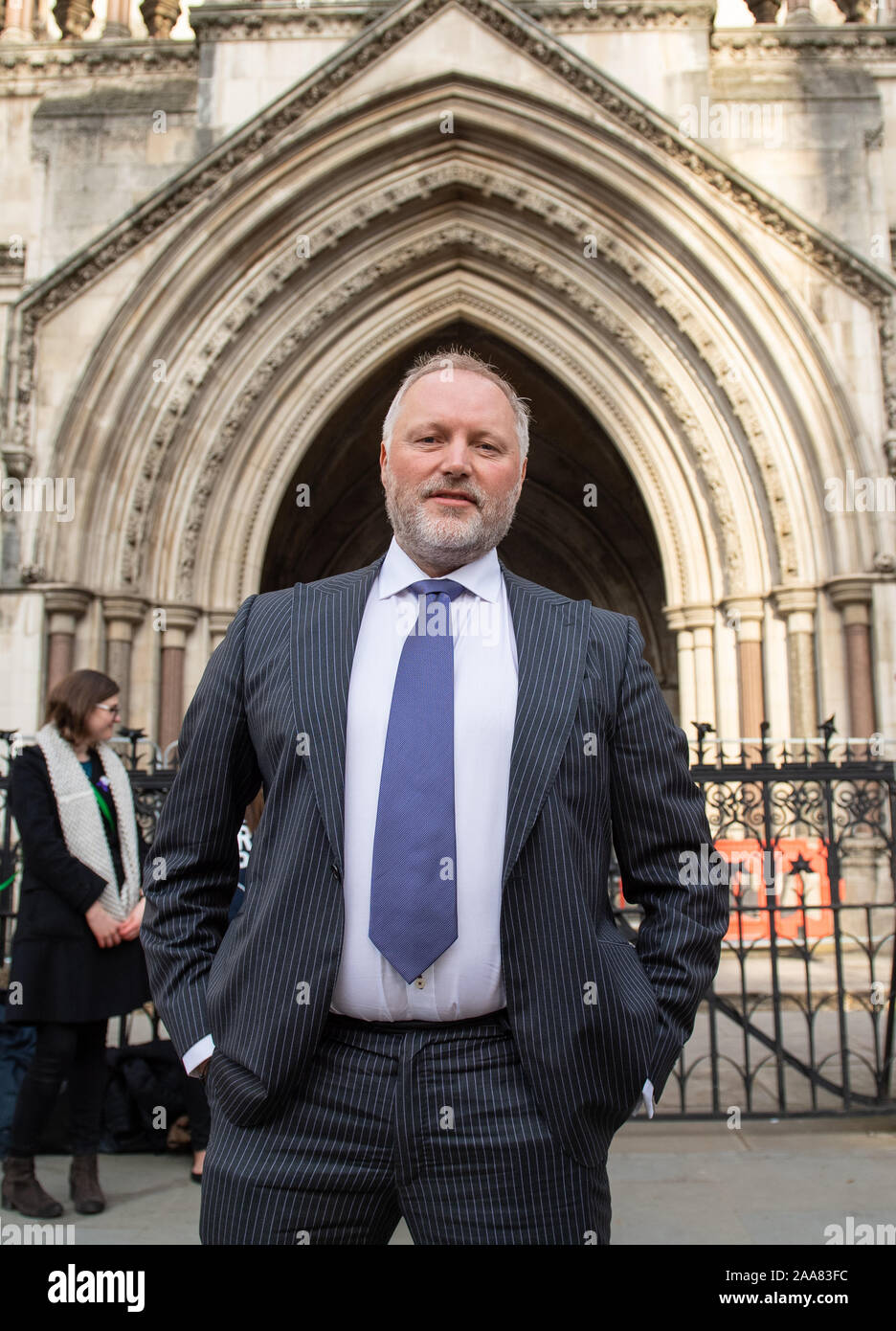Former police officer harry miller outside the high court hi-res stock ...