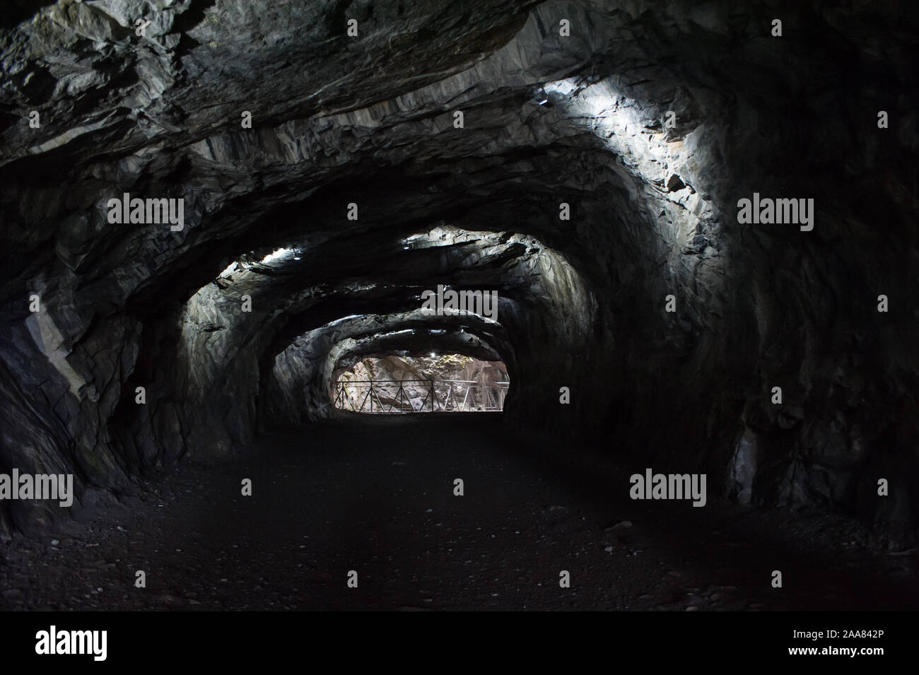 Entrance from the rocky cave inside Stock Photo - Alamy