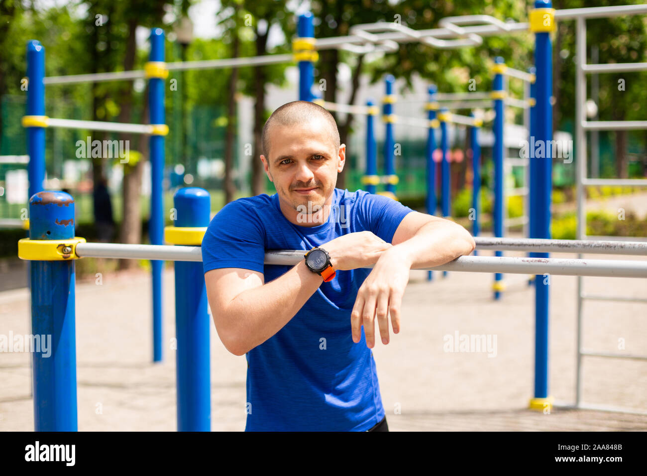 Portrait healthy sportsman in hi-res stock photography and images - Alamy