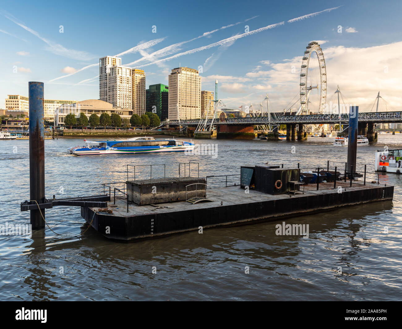 London, England, UK - September 12, 2019: A cluster of high rise ...