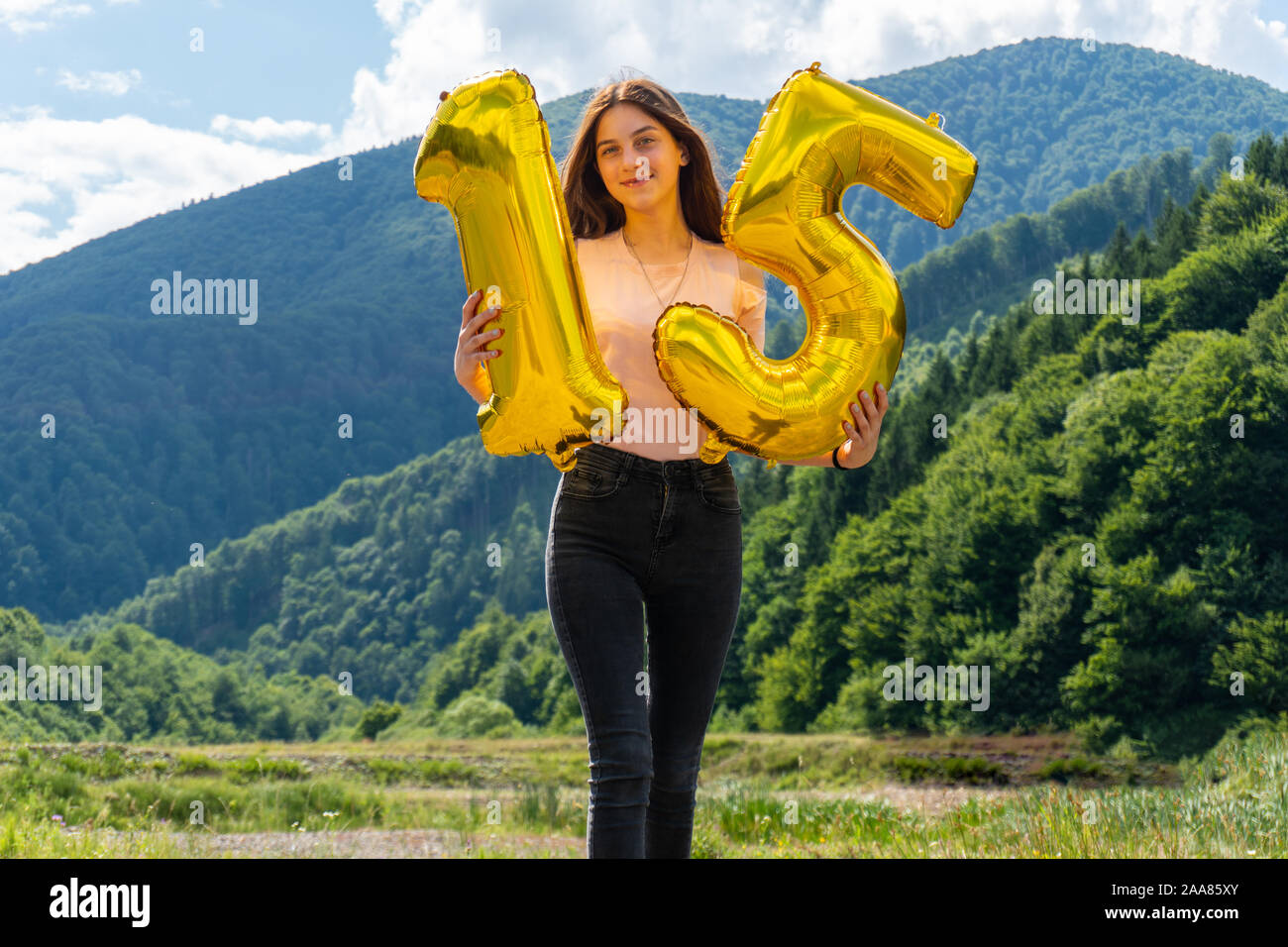 Happy 15th birthday hi-res stock photography and images - Alamy