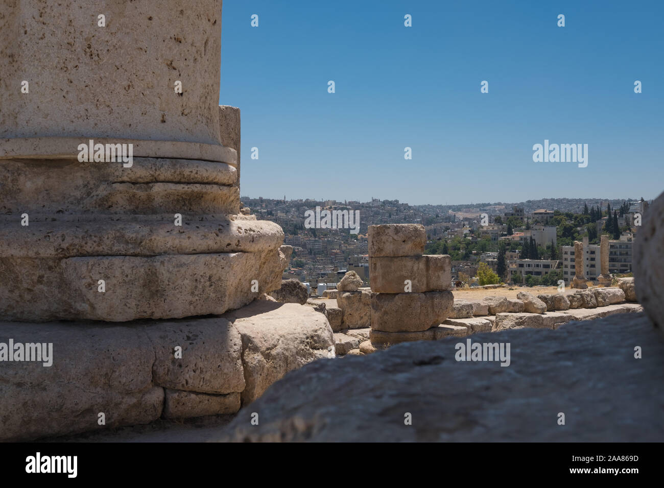 View of Amman from the Citadel, Jordan Stock Photo - Alamy