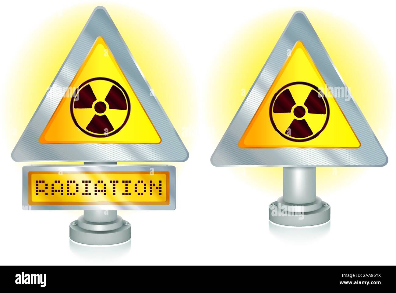 Radiation alert sign Stock Vector Image & Art - Alamy