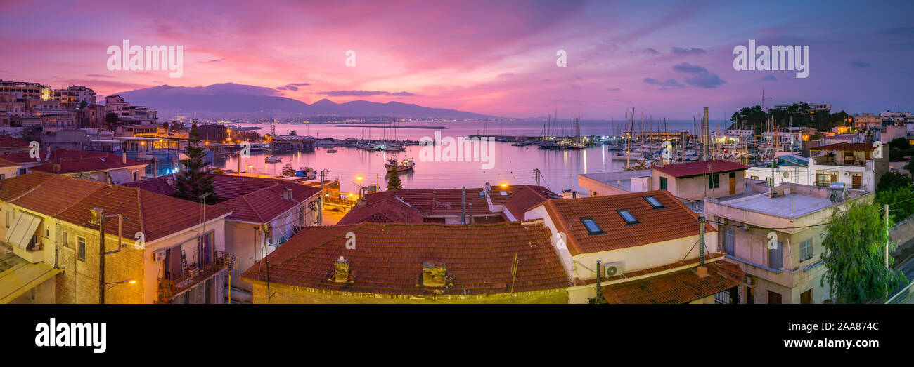 Athens, Greece - November 20, 2019: View of Mikrolimano marina in ...