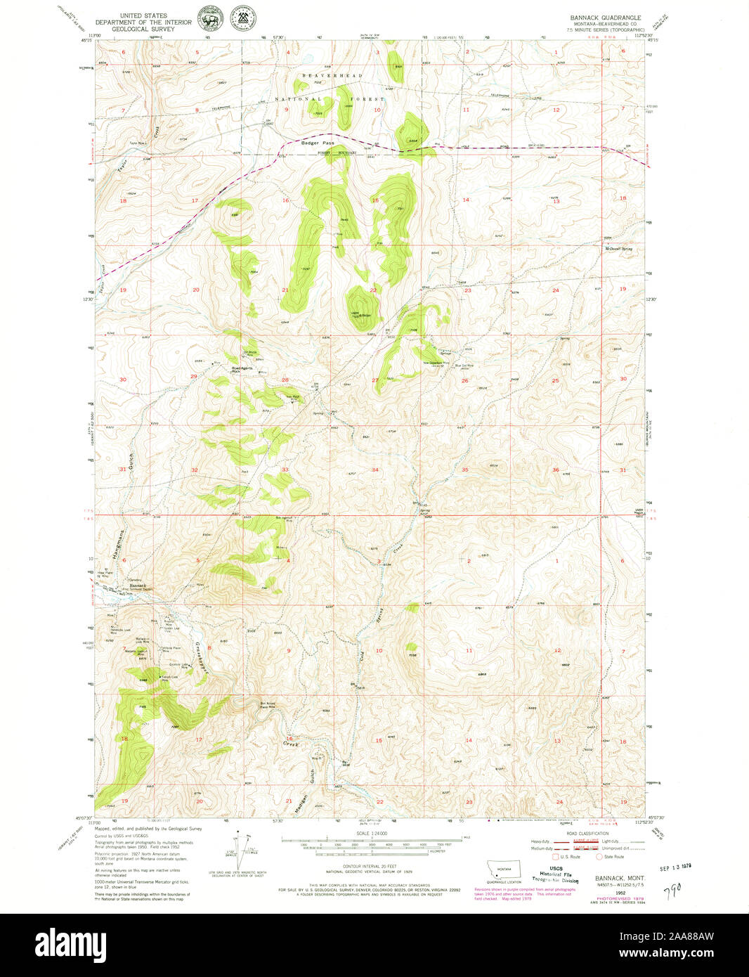 Bannack map hi-res stock photography and images - Alamy