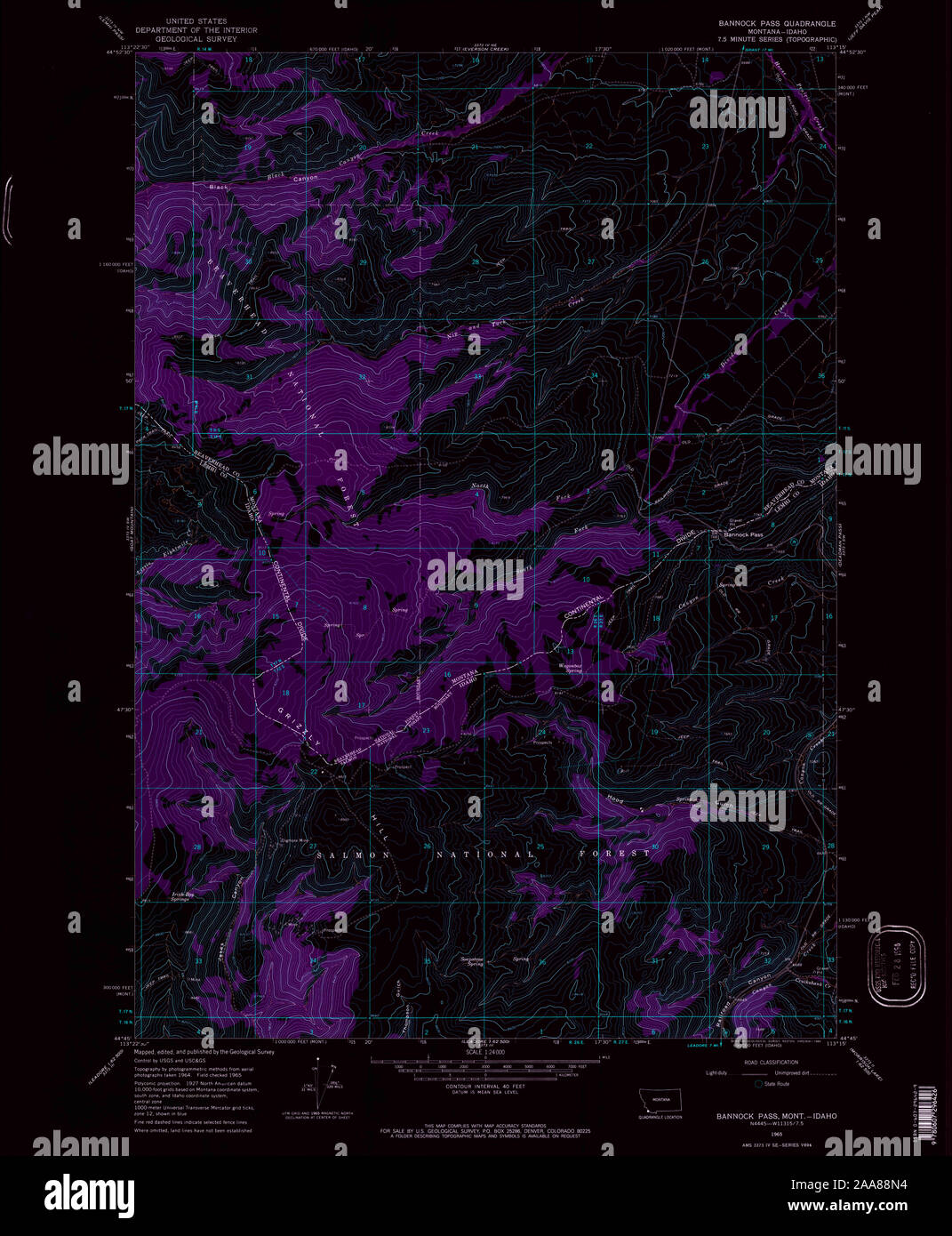Map of bannock hi-res stock photography and images - Alamy
