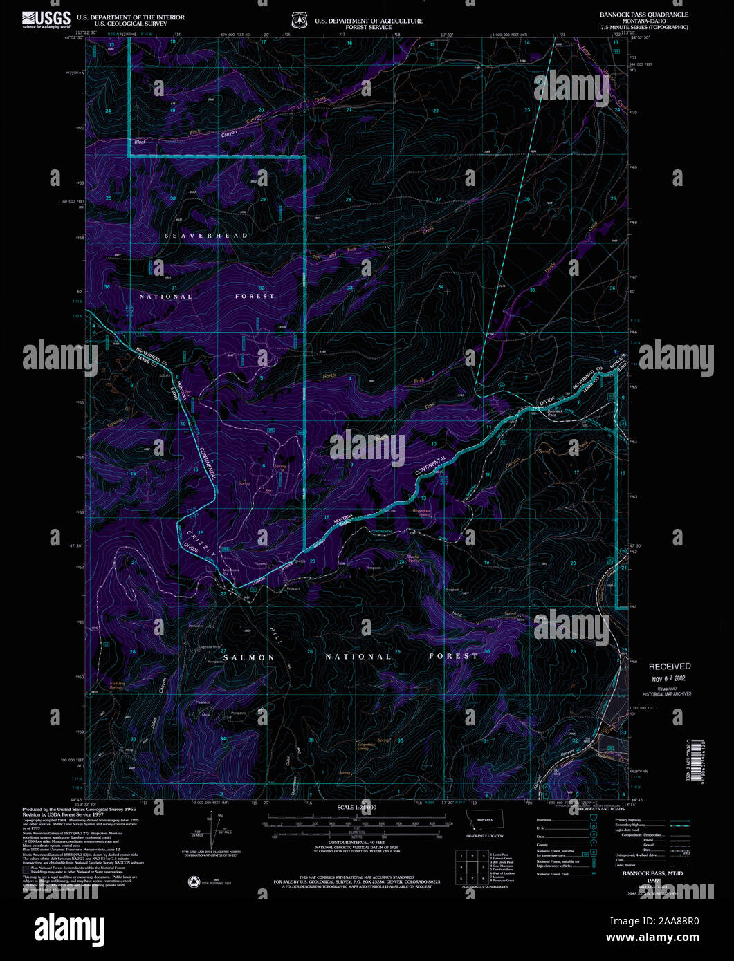 Map of bannock hi-res stock photography and images - Alamy