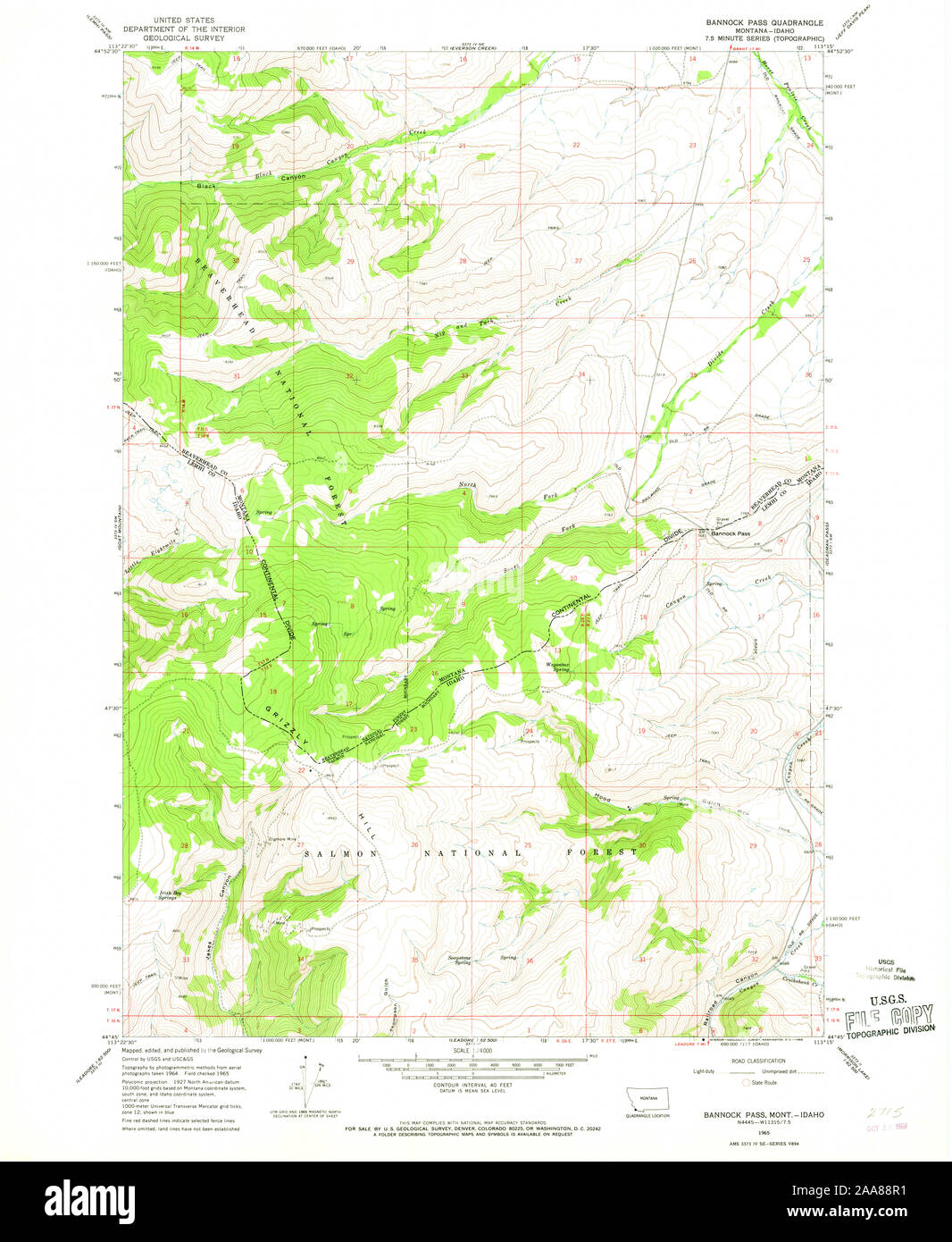 Map of bannock hi-res stock photography and images - Alamy