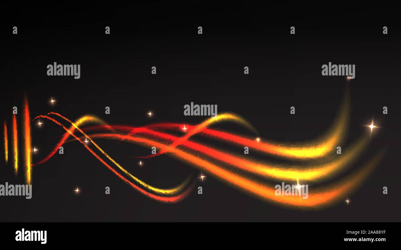 Flame curls, with twinkles, glitter luxury abstract background for web ...