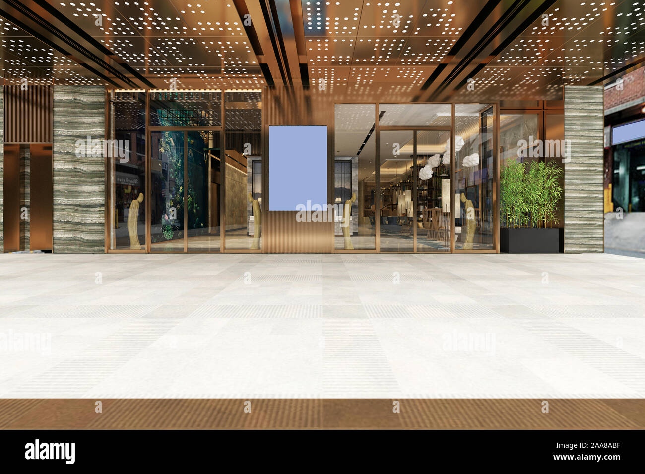 Modern design reception desk hi-res stock photography and images - Alamy