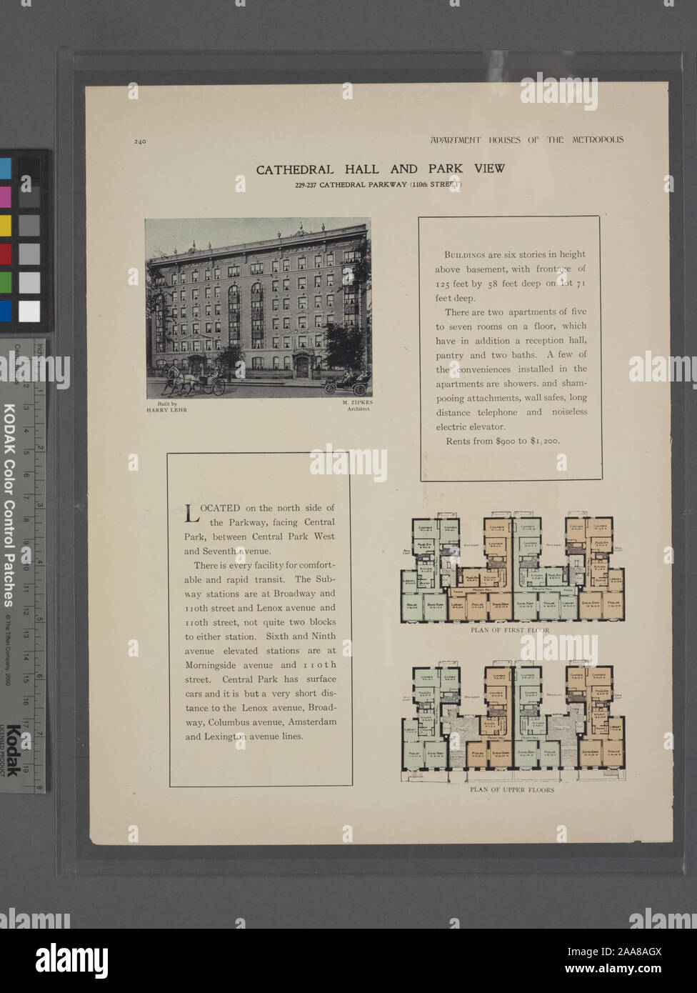 Includes index. Built by Harry Lehr / Architect - M. Zipkes; Cathedral ...