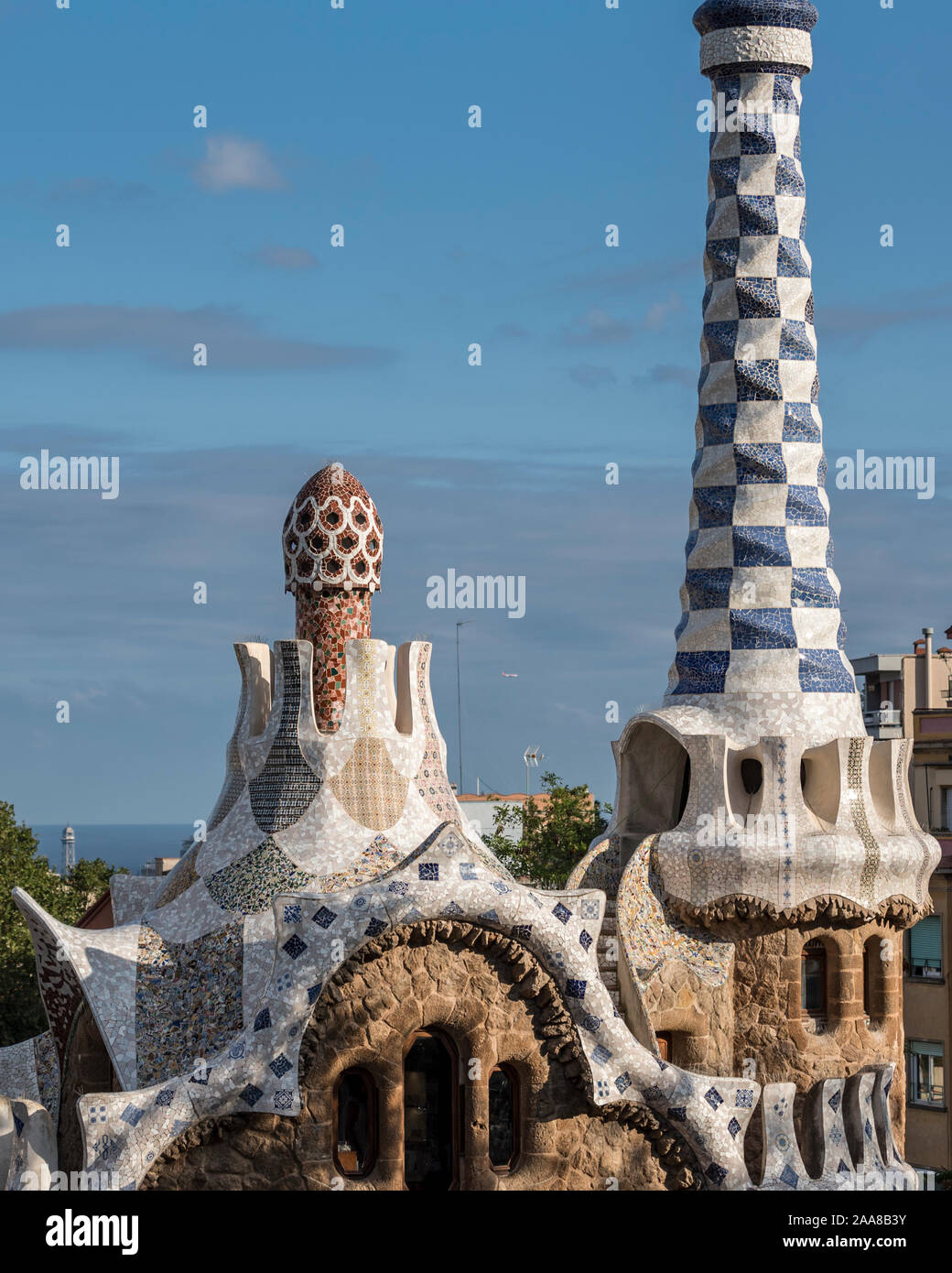 Antoni Gaudi's masterpiece, beautifully crafted Park Güell in Barcelona ...