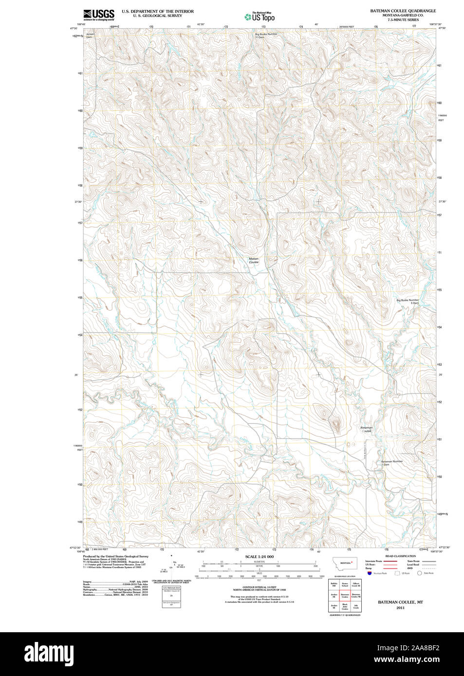 Map of coulee hi-res stock photography and images - Alamy