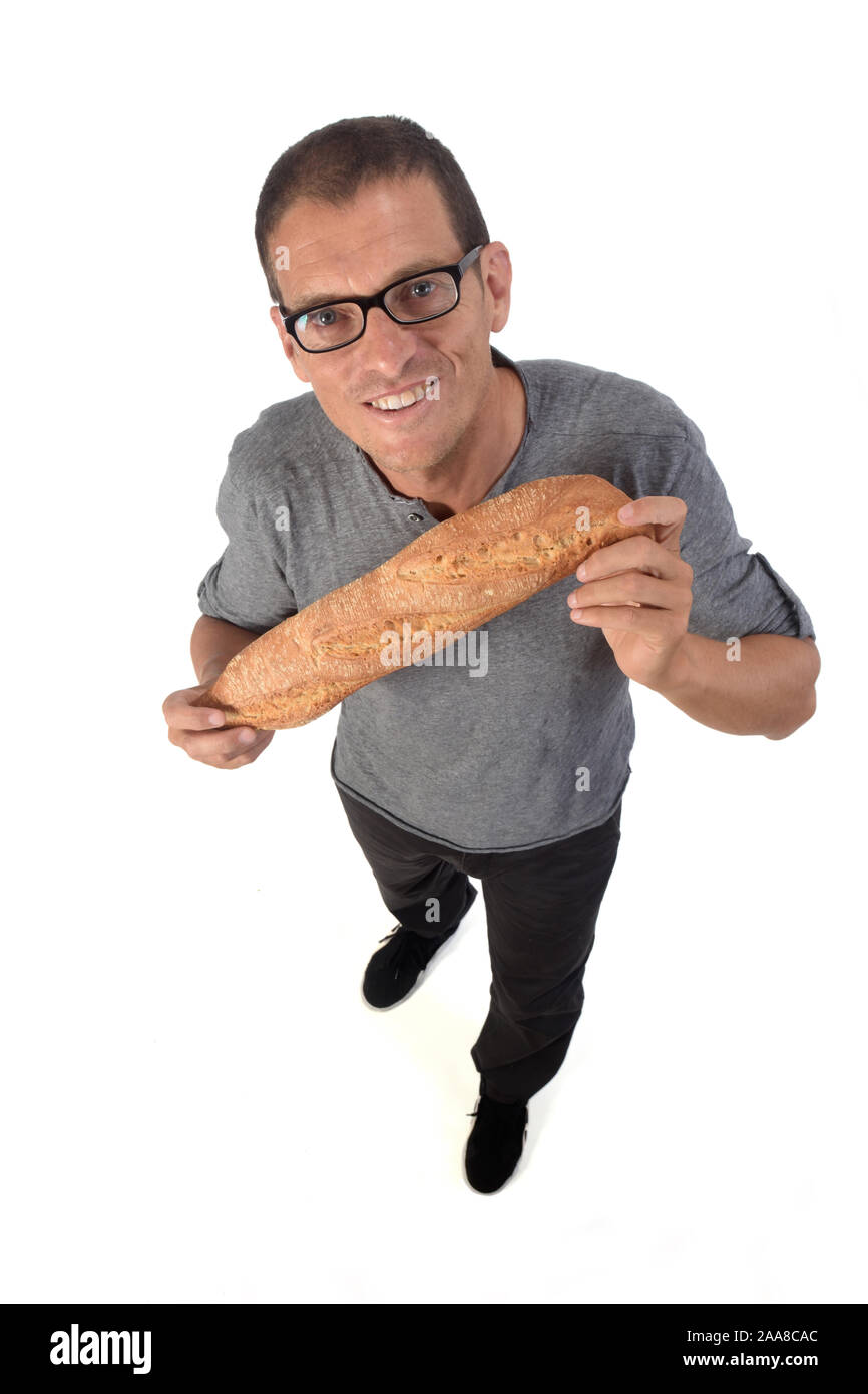 Man eating shot from above hi-res stock photography and images - Alamy