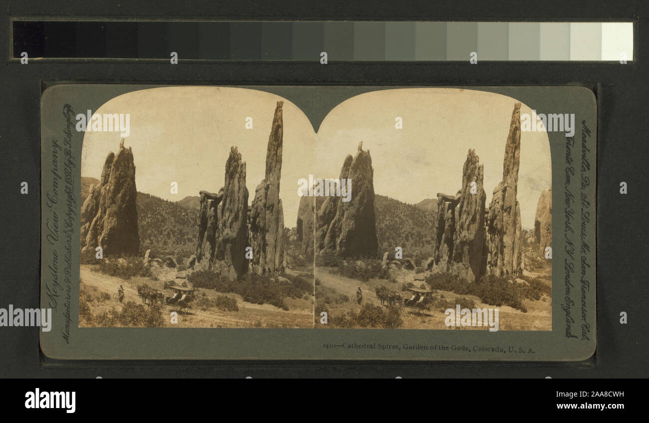Cathedral Spires, Garden of the Gods, Colorado, U.S.A.; Cathedral ...