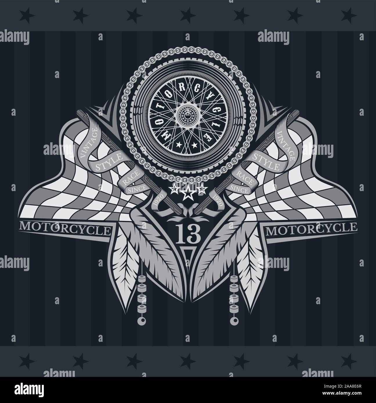 Side view of indian motorcycle Stock Vector Images - Alamy