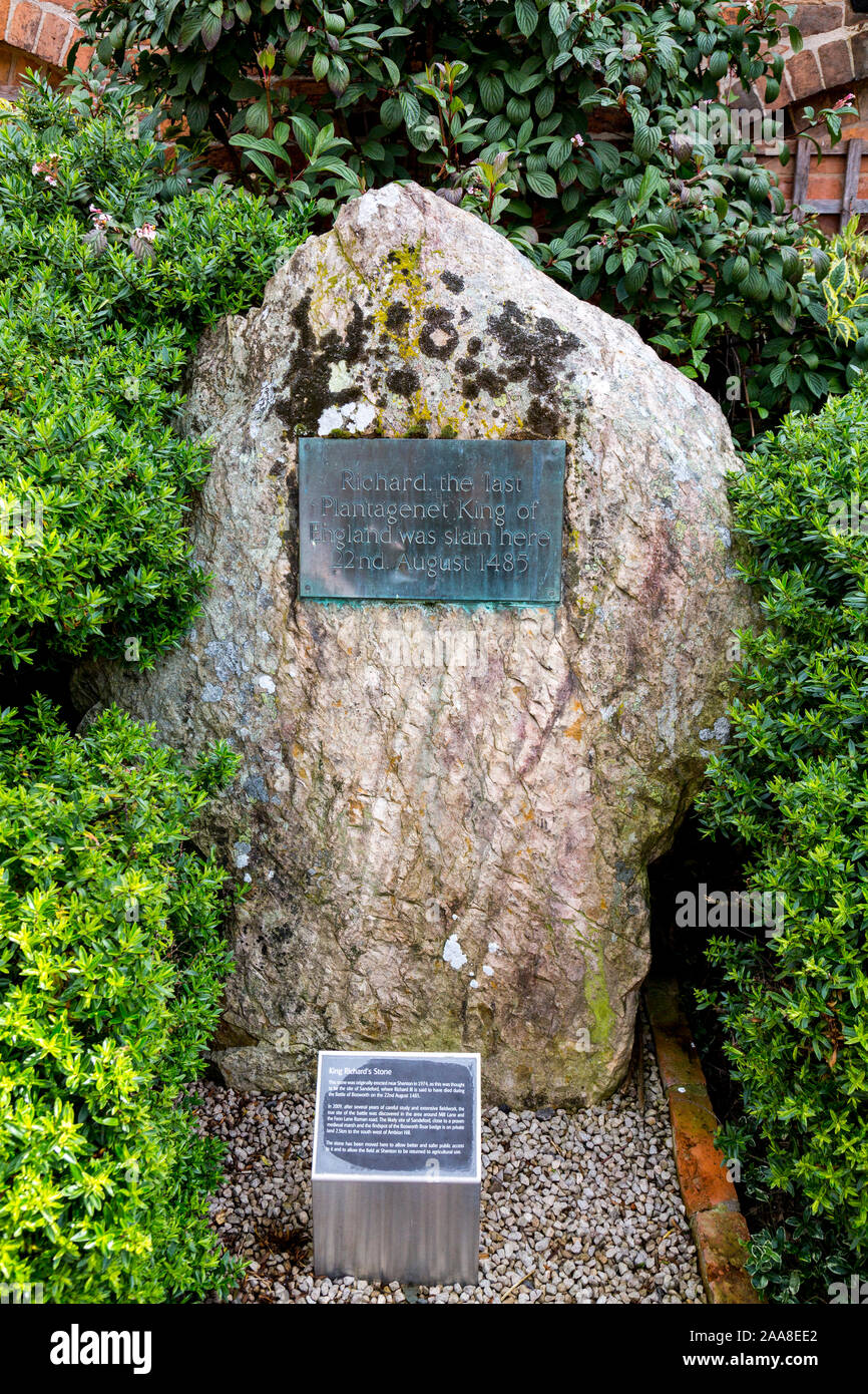 King Richard's Stone once marked where he fell, but is now at the ...