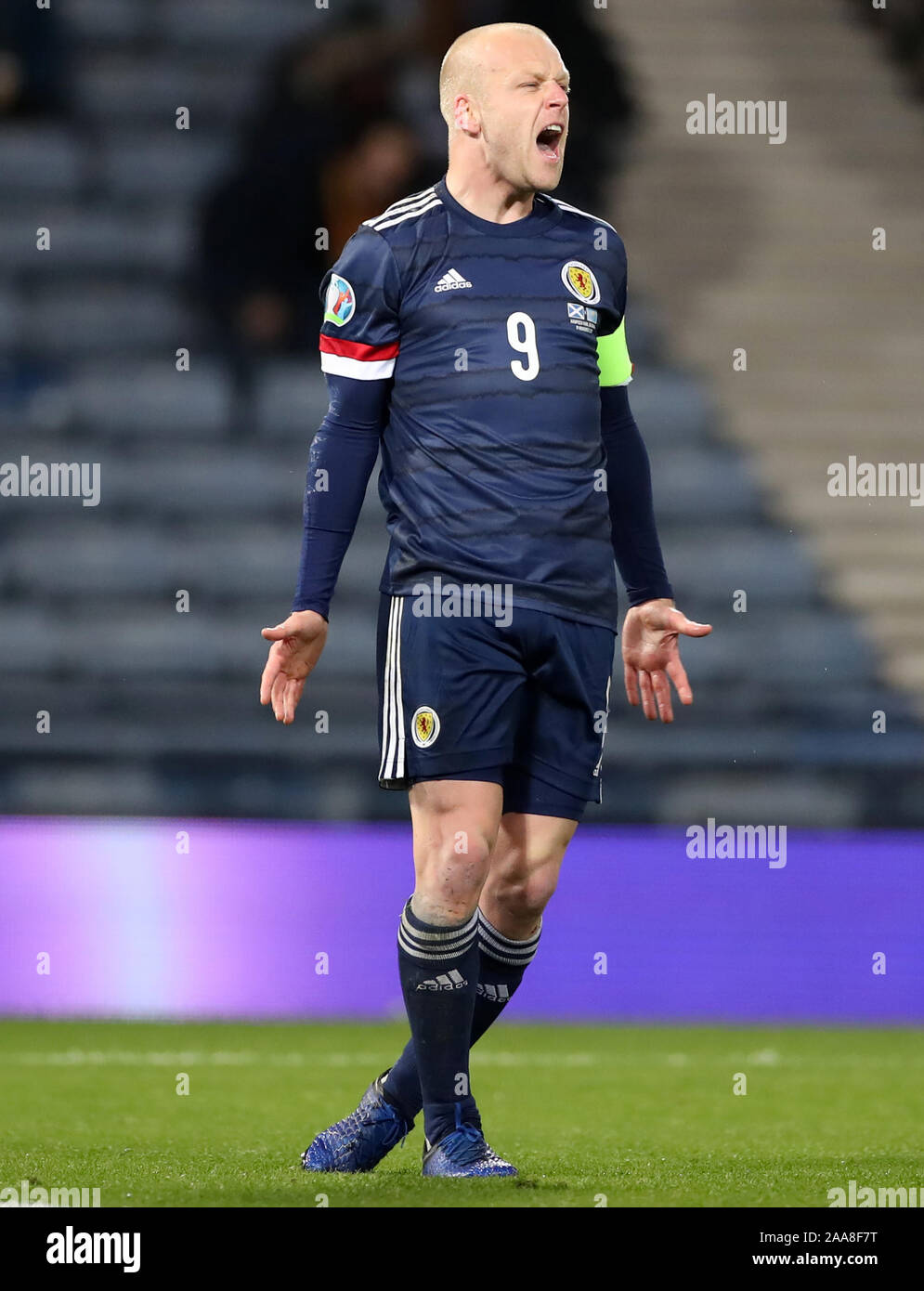Scotland's Steven Naismith in action during the European Championship ...