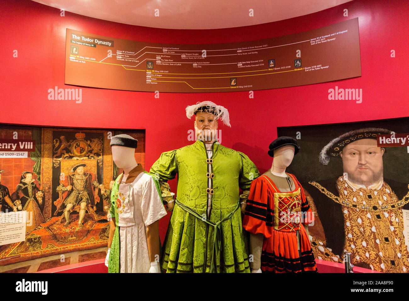 Henry VIII display at the Bosworth Battlefield Heritage Centre, Sutton ...