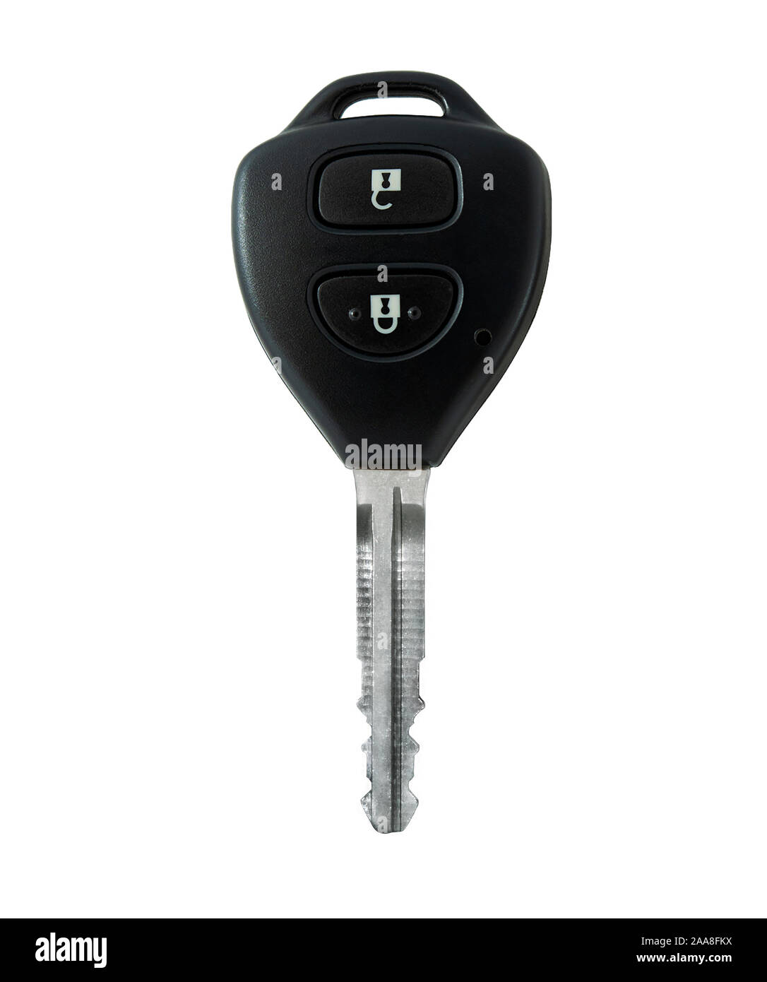 Remote car key isolated on white background Stock Photo - Alamy