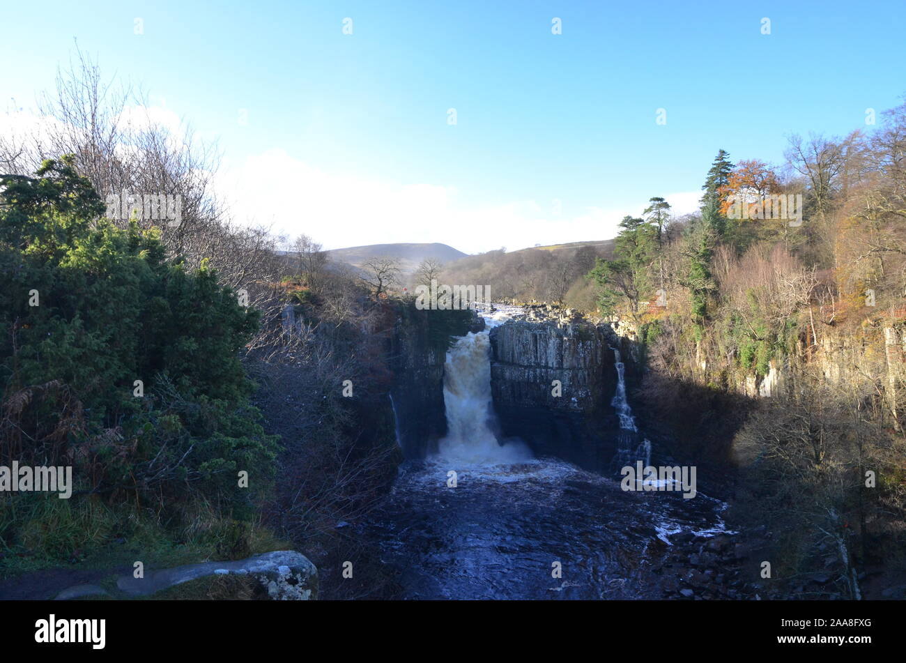 High force waterfall teesdale winter hi-res stock photography and ...