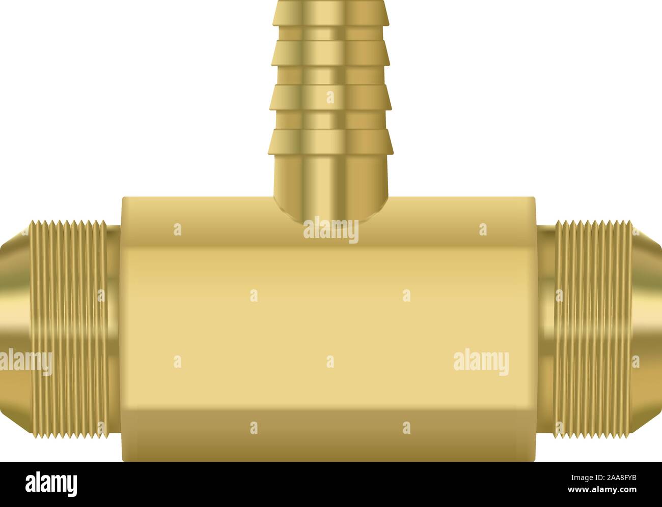 Zinc metal pipe connetor Stock Vector Image & Art - Alamy